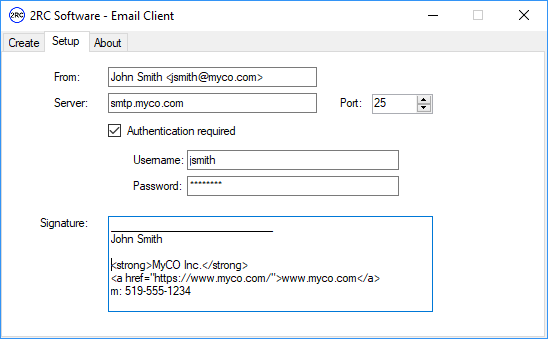 2RC Software | Email Client User Guide